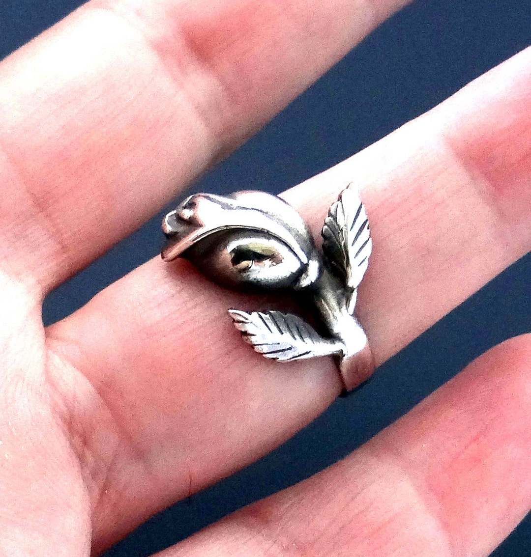 Sterling Silver Rose Ring, Sterling Silver Ring, Ring Rose, Silver ...