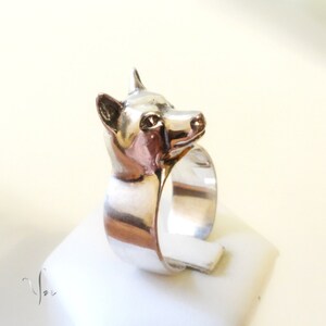 Husky Ring, Husky Dog Ring, Sterling Silver Handmade Ring, Dog Ring ...