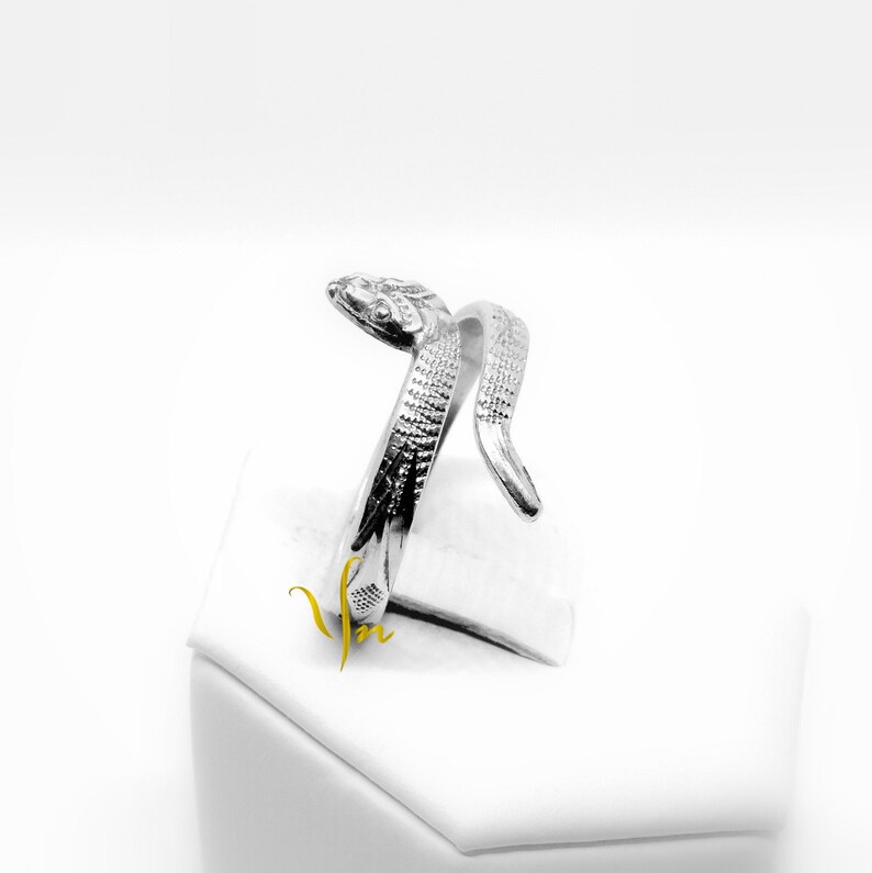 Sterling Silver Snake Ring Reptile Ring Silver Serpent Ring - Etsy