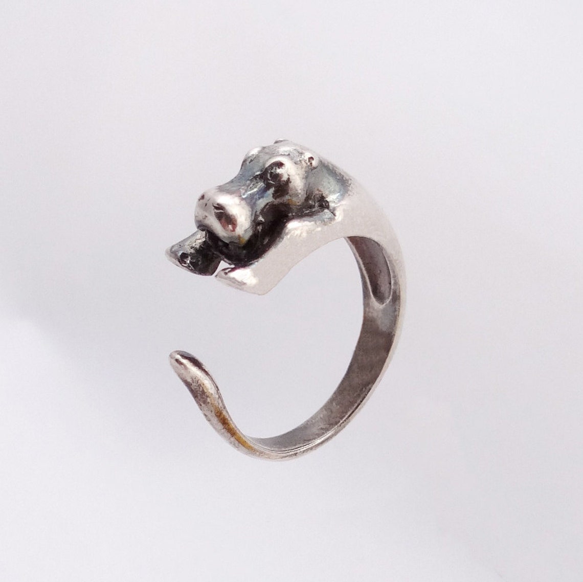 Hippo Ring in Sterling Silver Sterling Silver Rings Silver - Etsy