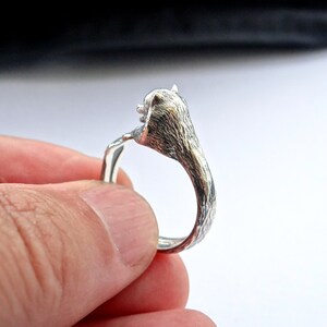 Pomeranian Ring, Pomeranian Spitz, Japanese Spitz Ring, Sterling Silver ...