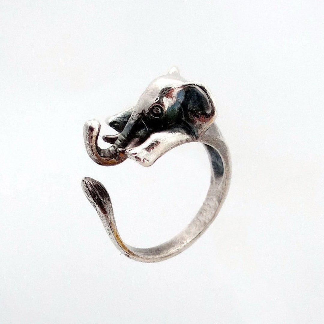 Elephant Ring, Elephant Jewelry, Elephant Ring Sterling Silver ...