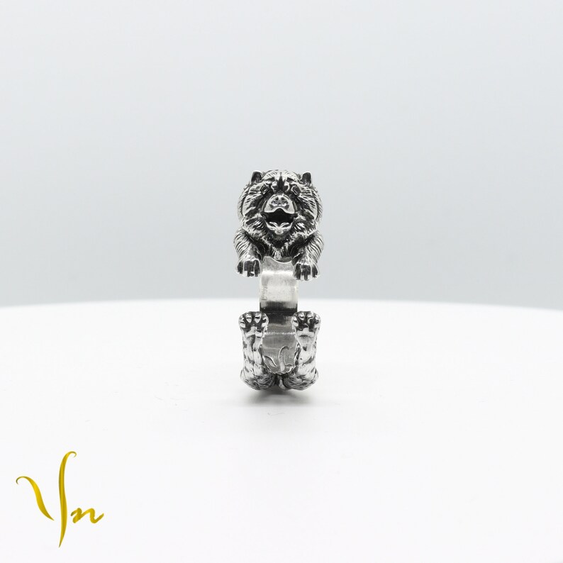 Chow Chow Silver Ring Sterling Silver Rings Of Dog Breeds | Etsy