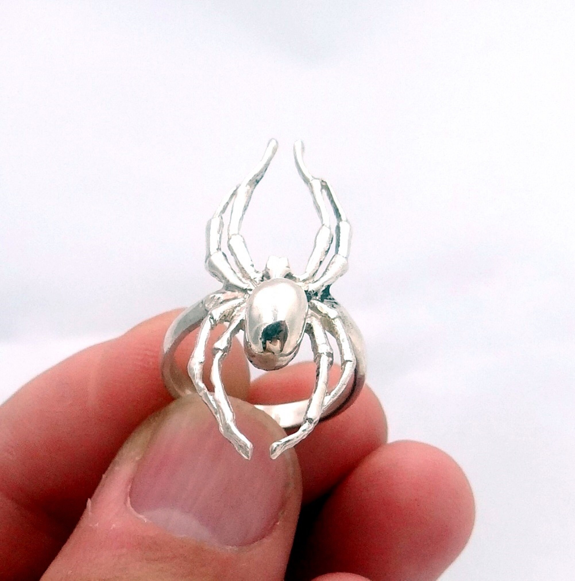 Silver Spider Ring | Etsy