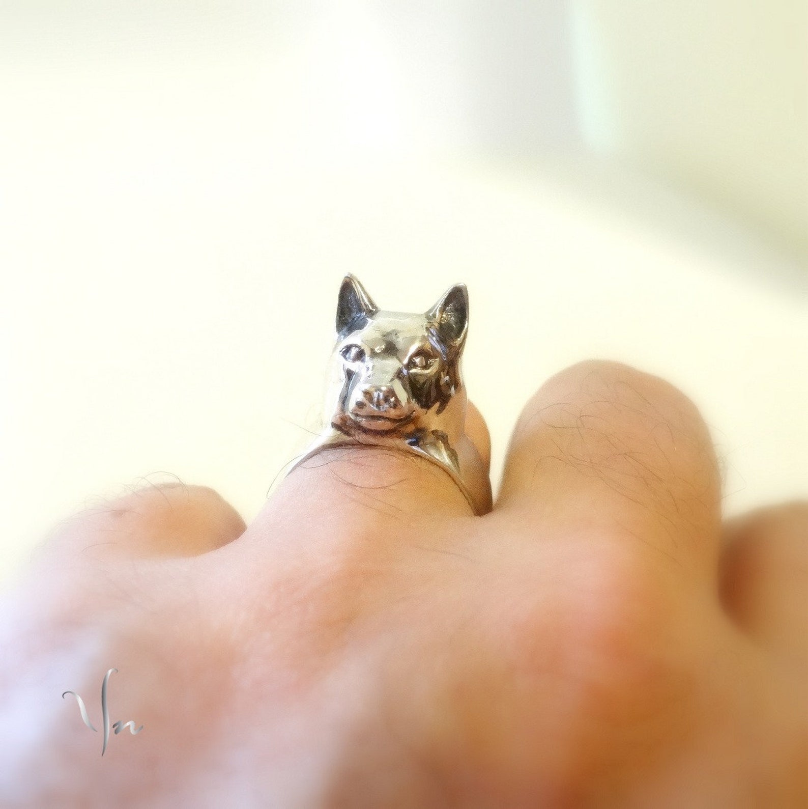 Husky Ring Husky Dog Ring Sterling Silver Handmade Ring Dog | Etsy