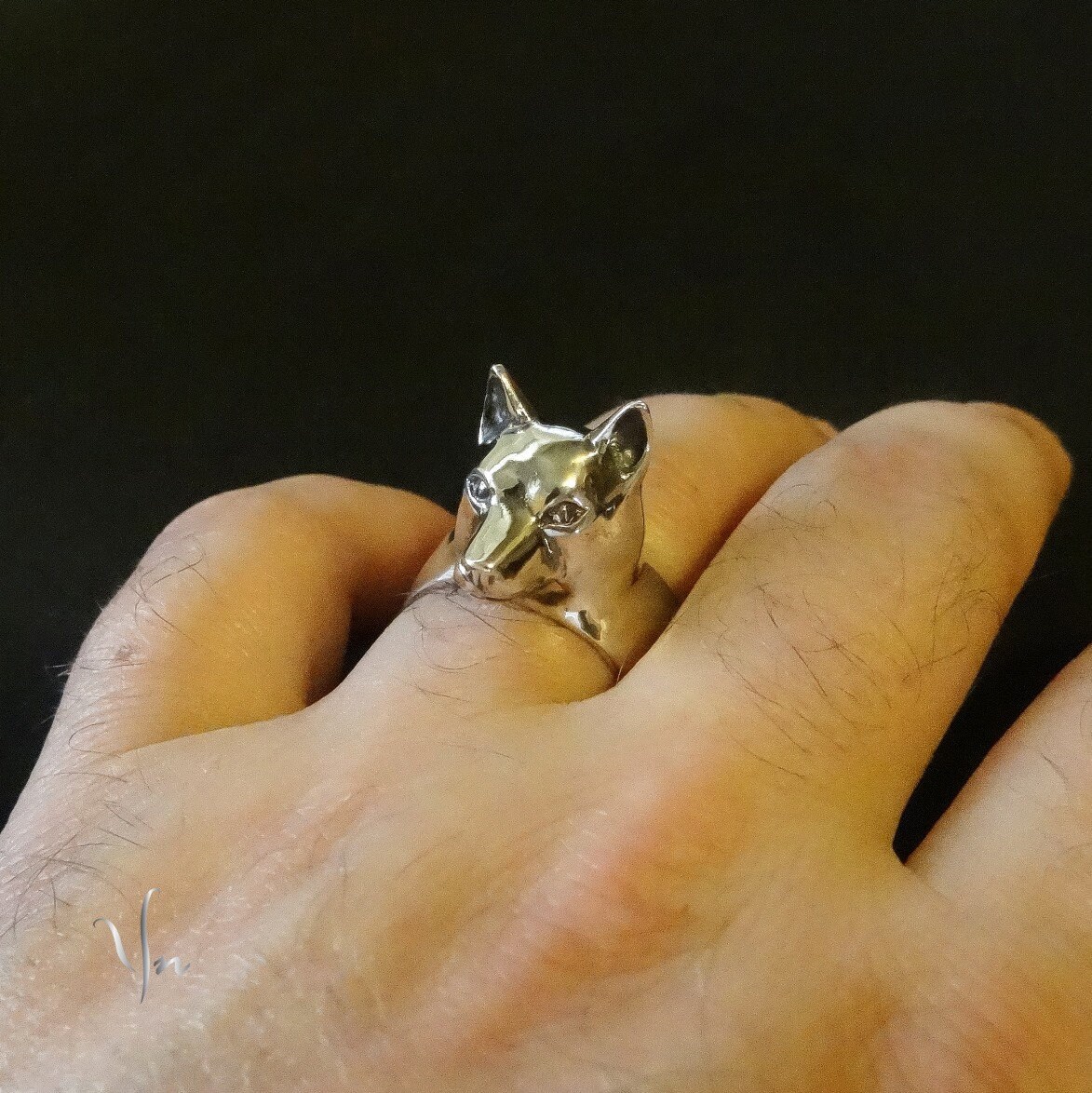 Husky Ring Husky Dog Ring Sterling Silver Handmade Ring Dog | Etsy