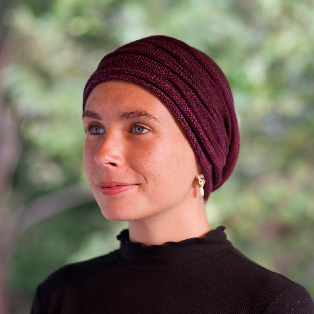 UK Rustic Browns Turban Wrap -alopecia & Chemo Head Cover, Comfy Cotton ...