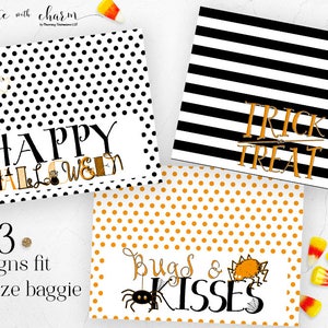Halloween Favor Tags Treat Tags Trick or Treat Bugs and - Etsy