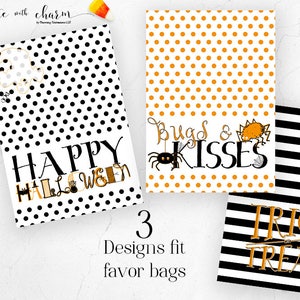 Halloween Favor Tags Treat Tags Trick or Treat Bugs and - Etsy