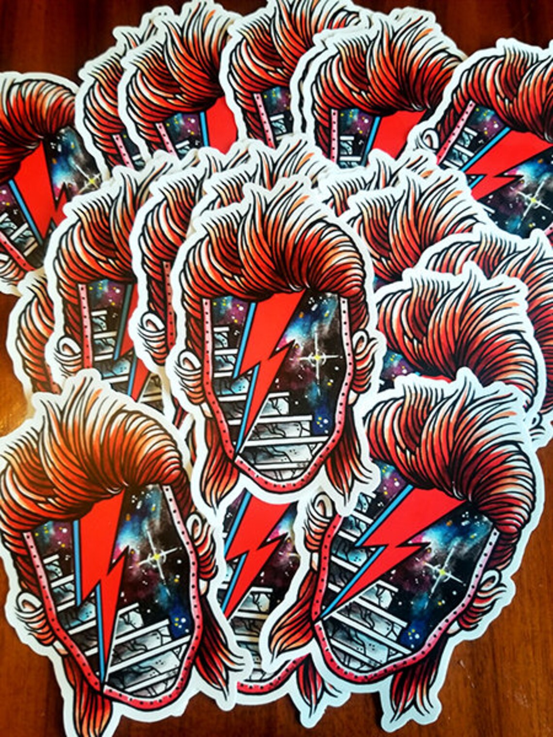David Bowie Cosmic Portal Tattoo Sticker - Etsy
