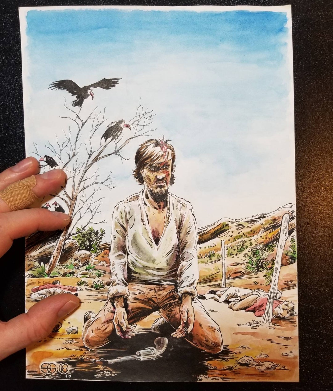 Dead Western Original Comic Illustration - Etsy
