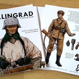 World War II Communist Stalingrad Illustration Adult Coloring Book - Etsy