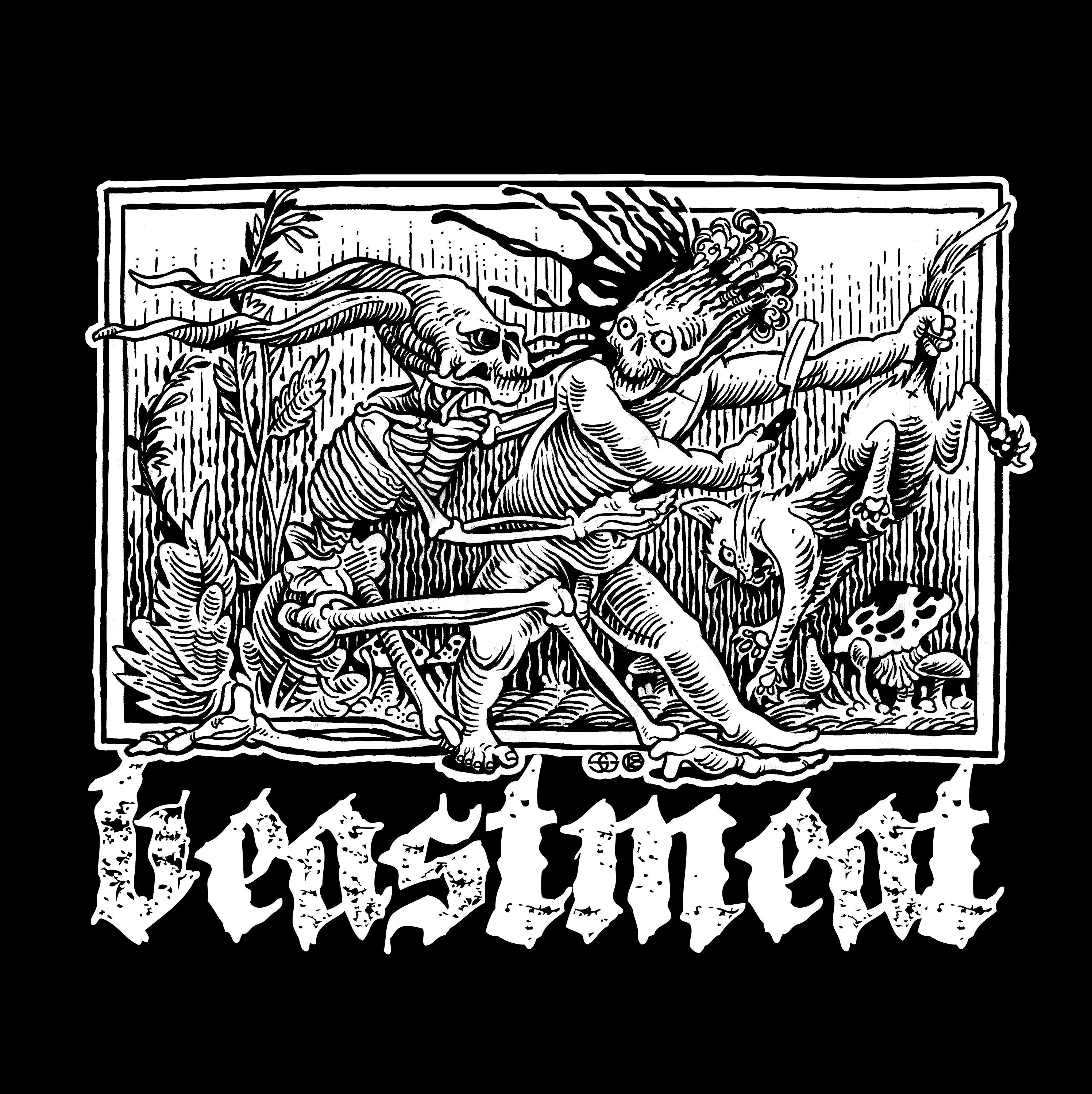 Demon Occult Medieval Woodcut Sacrifice | Etsy