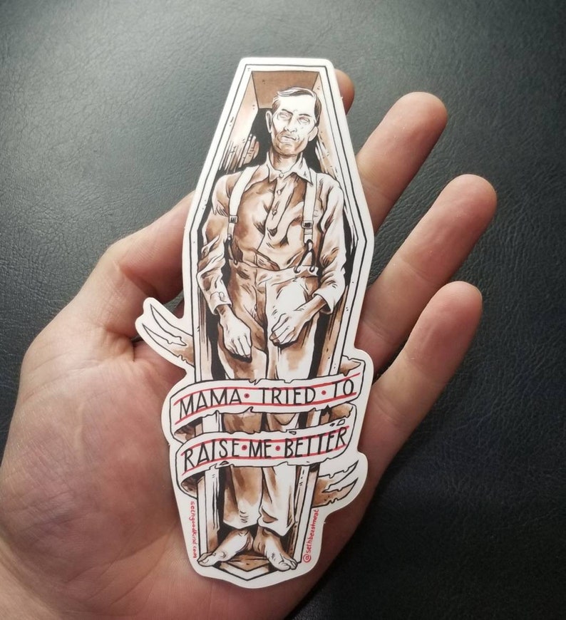 Mama Tried Coffin Outlaw Sticker - Etsy