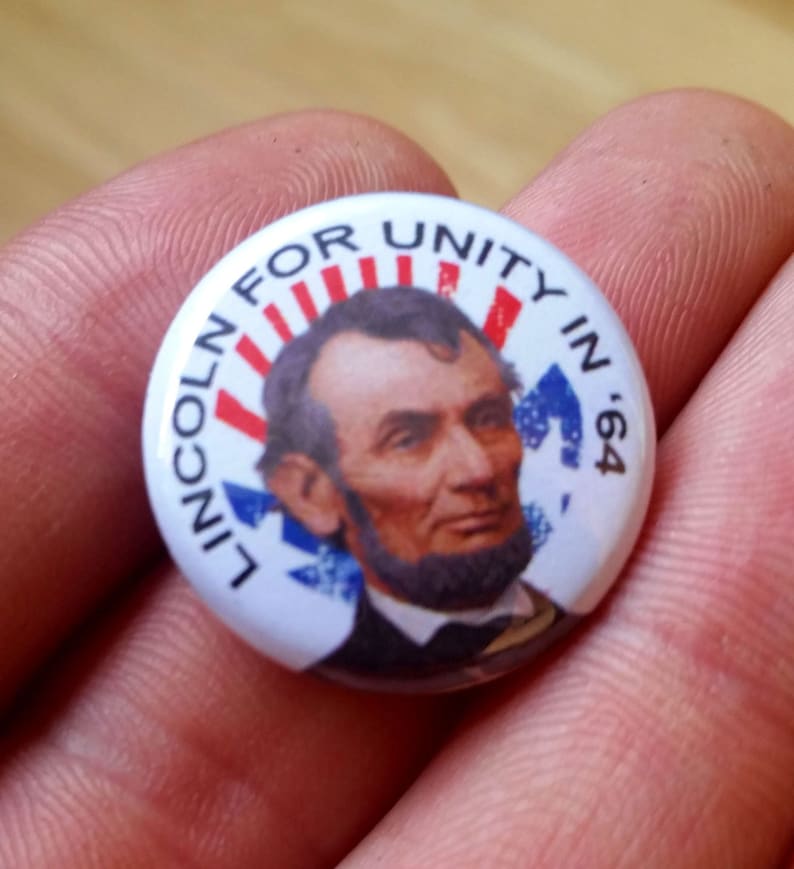 Abraham Lincoln Genuine Imitation Campaign Button | Etsy