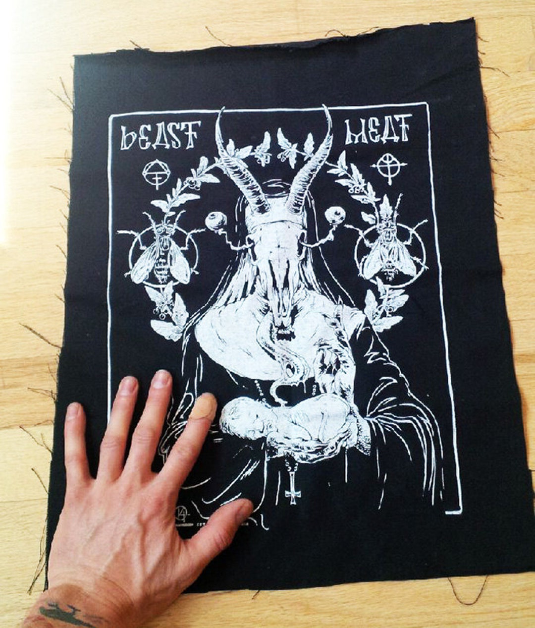 Satanic Goat Nun Black Metal Back Patch - Etsy