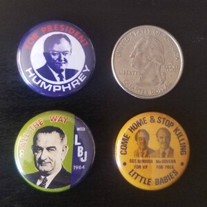 Lyndon Johnson LBJ Genuine Imitation Campaign Button - Etsy