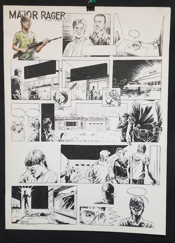 Major Rager Original Comic Page | Etsy