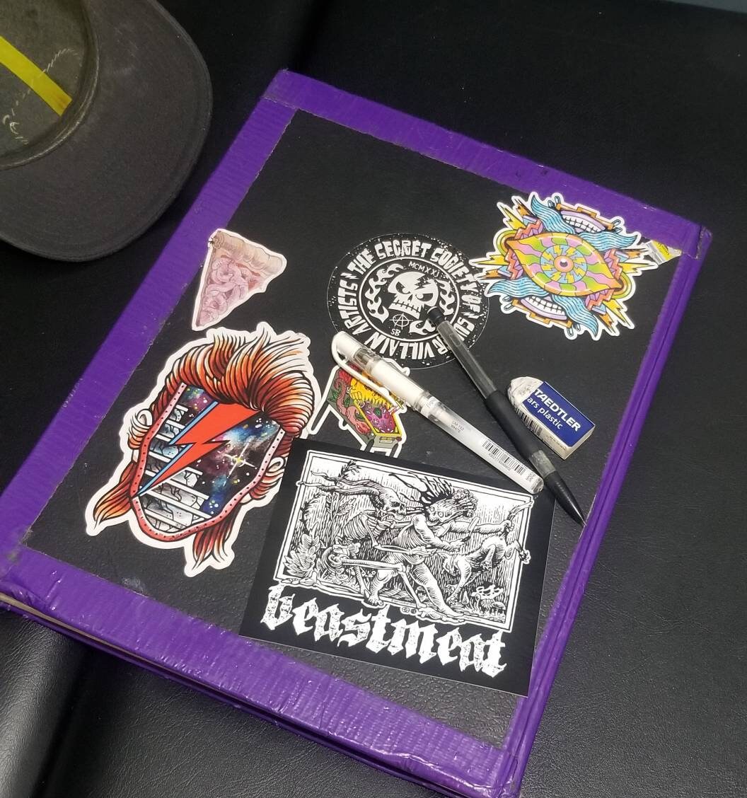 Demonic Woodcut Sacrifice Metal Art Sticker | Etsy