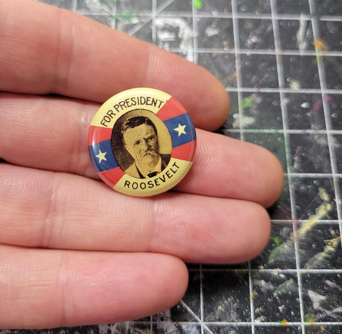 Theodore Teddy Roosevelt Replica Campaign Button - Etsy
