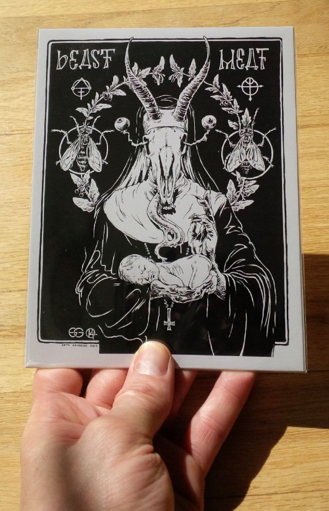 Veal Satanic Goat Nun Sacrifice Art Print - Etsy
