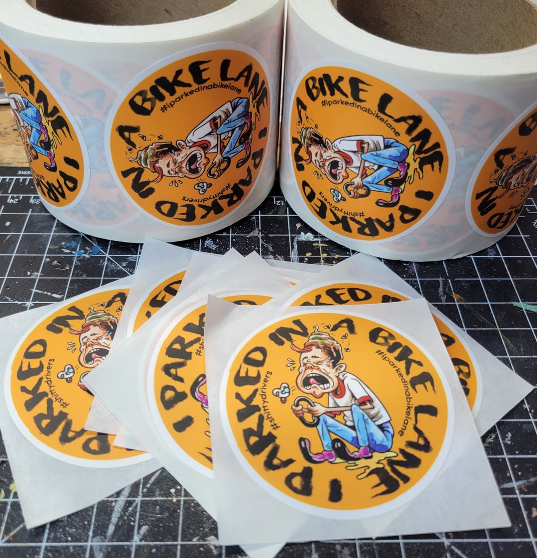 I Parked in A Bike Lane Sticker Pack - Etsy