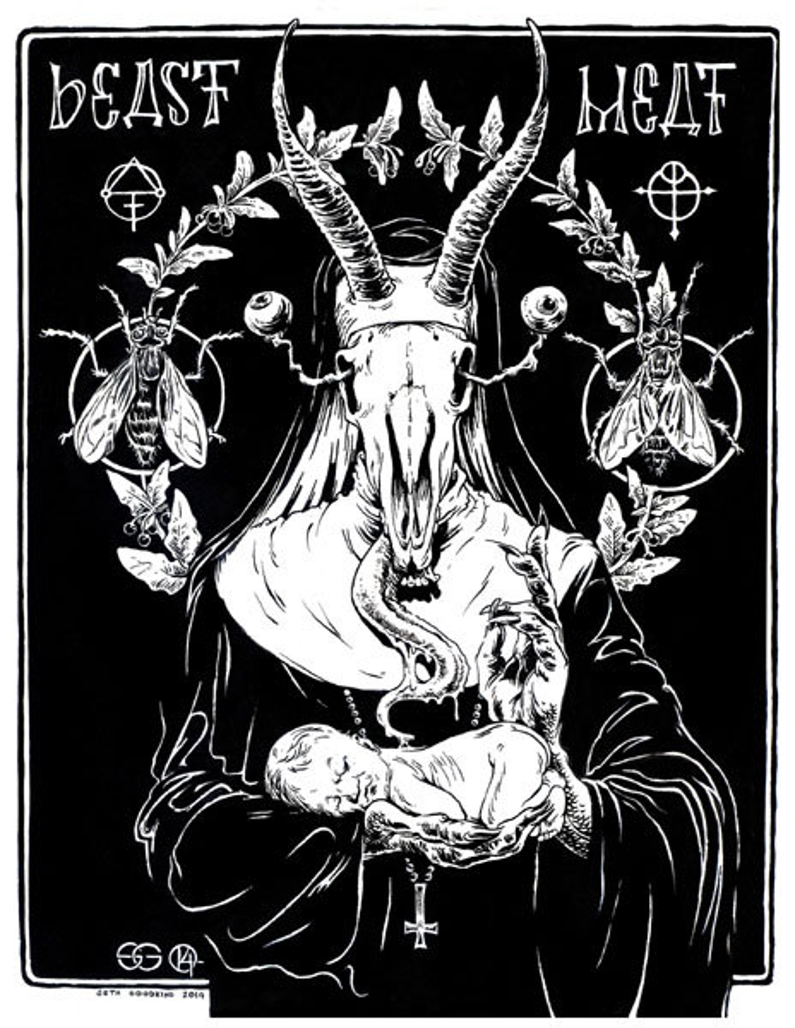 Goat Nun Occult Satanic Black Metal Shirt - Etsy