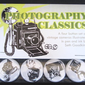 Vintage Photography Antique Camera Button Set - Etsy