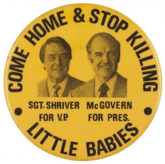 Mcgovern Shriver Replica Campaign Button | Etsy