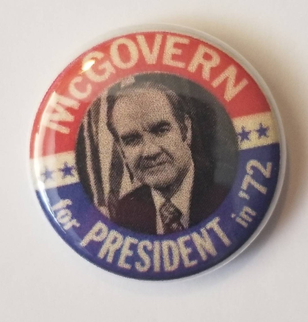 Mcgovern George '72 Replica Campaign Button - Etsy