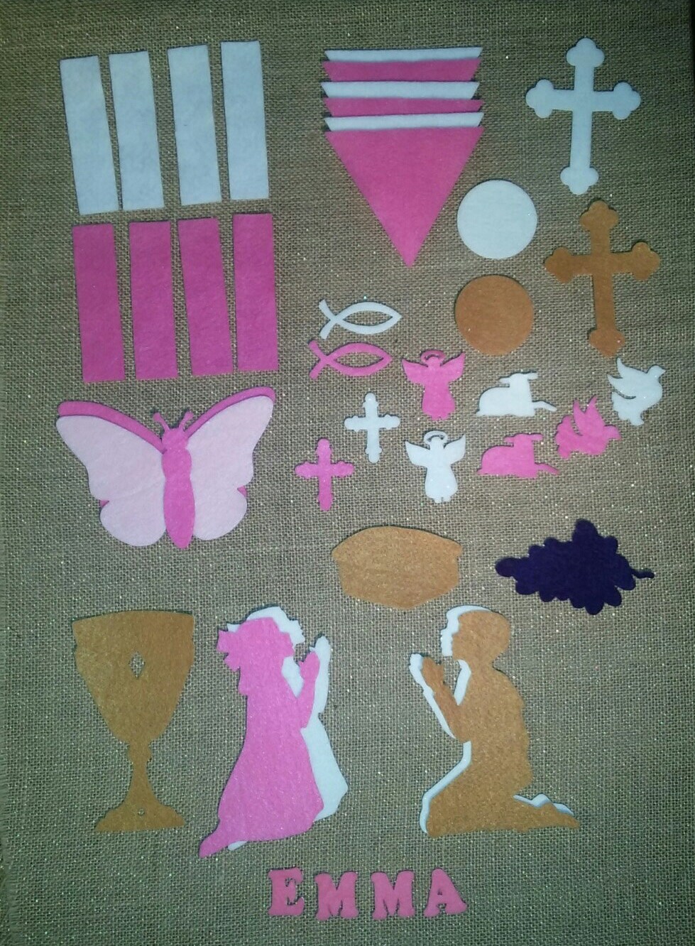 Communion Felt Banner Kits in the Pink | Etsy