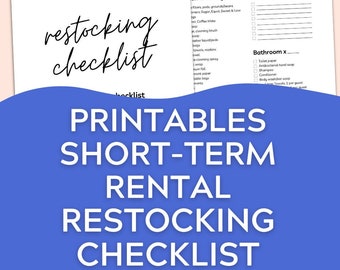 New Short-term Rental Listing Inventory Checklist - Airbnb VRBO Booking ...