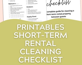 New Short-term Rental Listing Inventory Checklist - Airbnb VRBO Booking ...