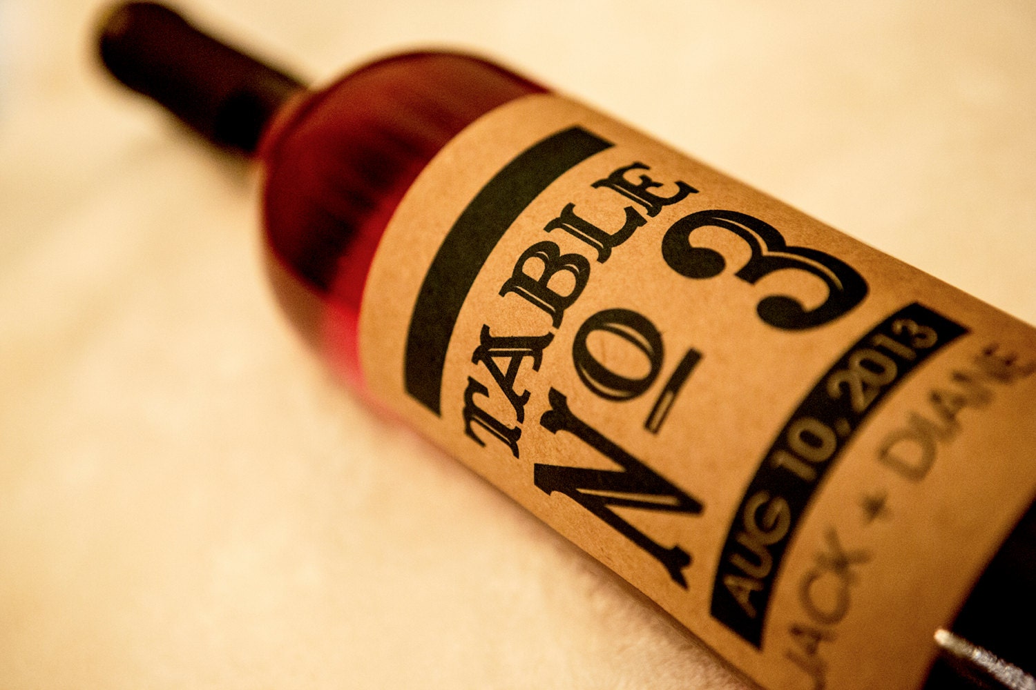 12 Custom Table Number Bottle Label - Etsy