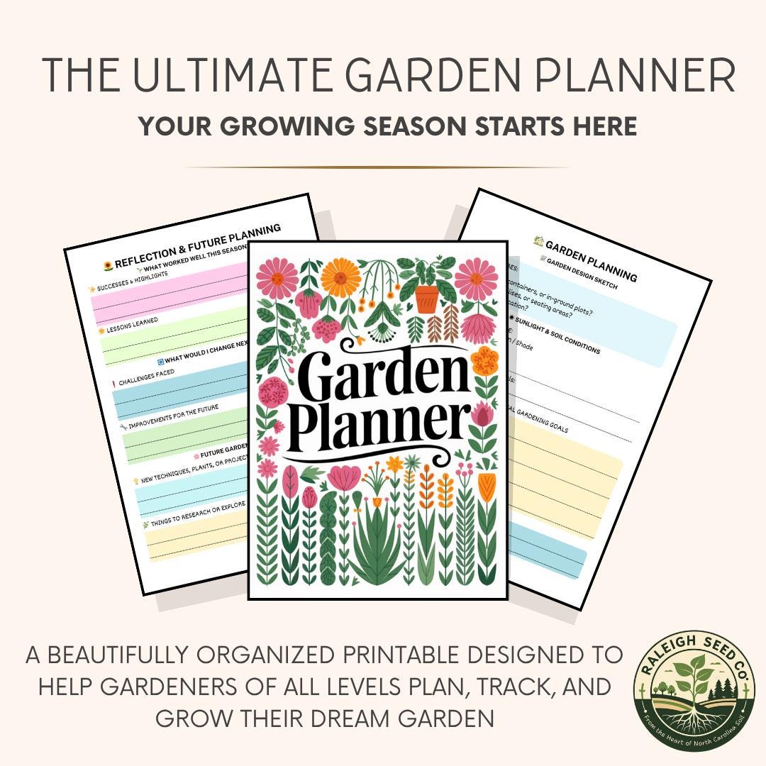 Printable Garden Planner | Reusable Gardening Journal PDF | Track ...