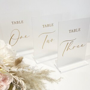 FROSTED PERSPEX Table Numbers Perspex Acrylic Perspex Table Numbers ...