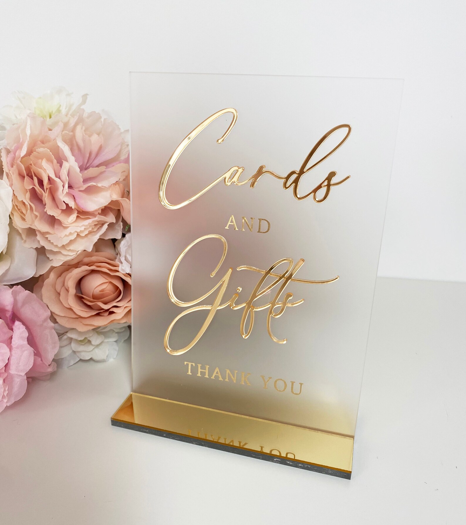3D Acrylic Cards and Gifts Sign- Cards and Gifts Sign- Acrylic Wedding ...