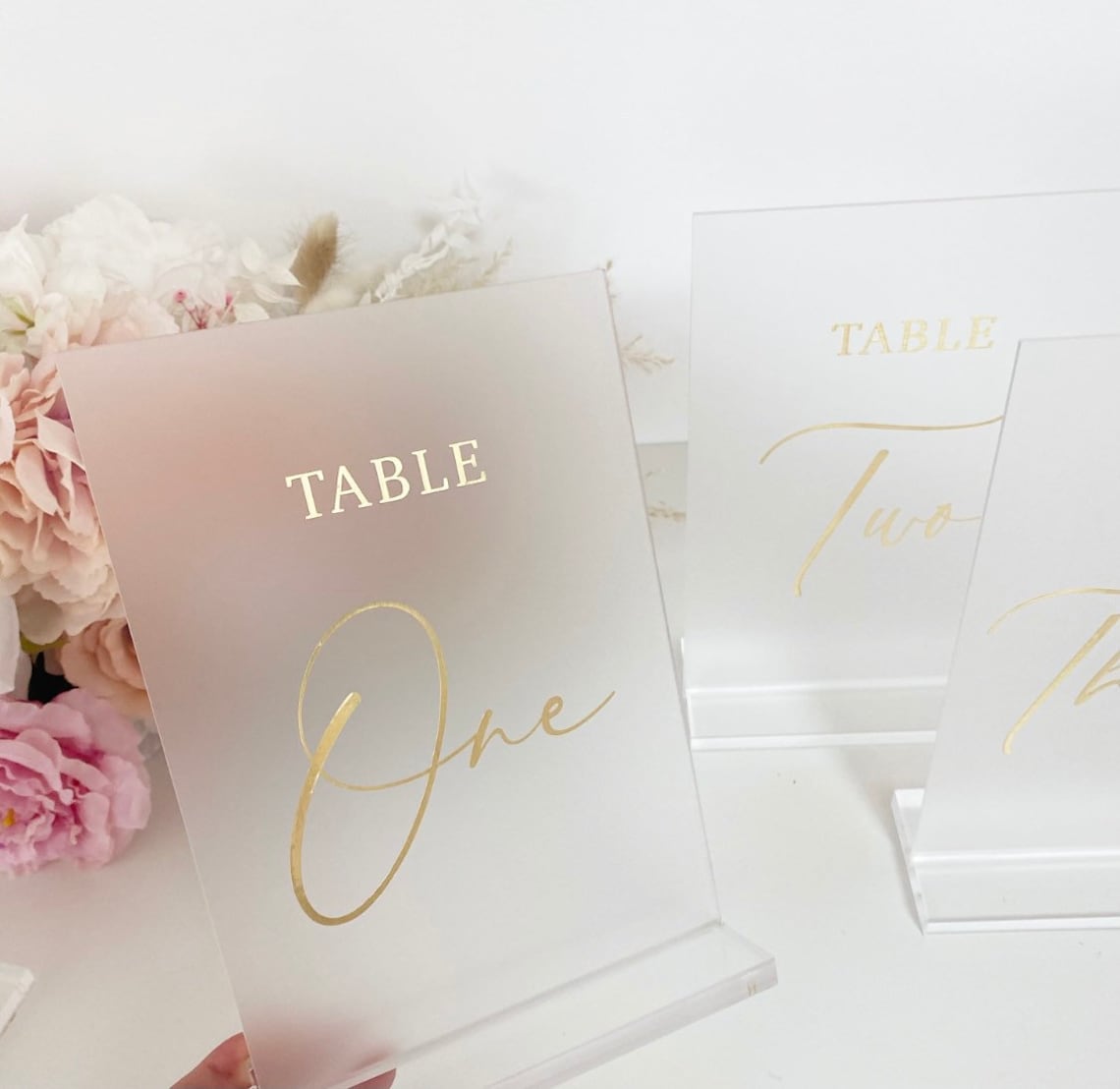 FROSTED PERSPEX Table Numbers Perspex Acrylic Perspex Table - Etsy