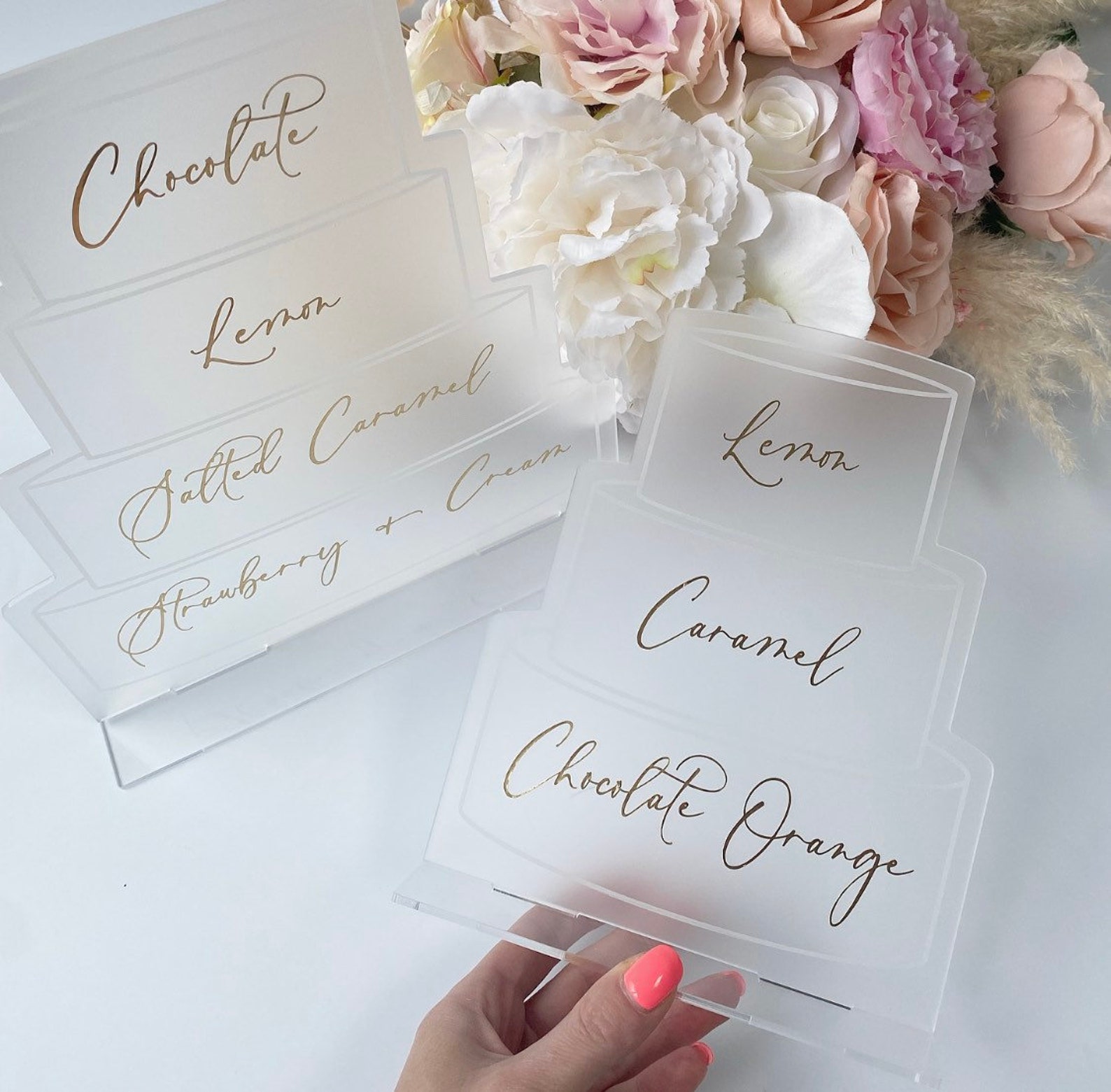 Cake Menu Sign Wedding Cake Sign Wedding Cake Flavour Sign - Etsy UK