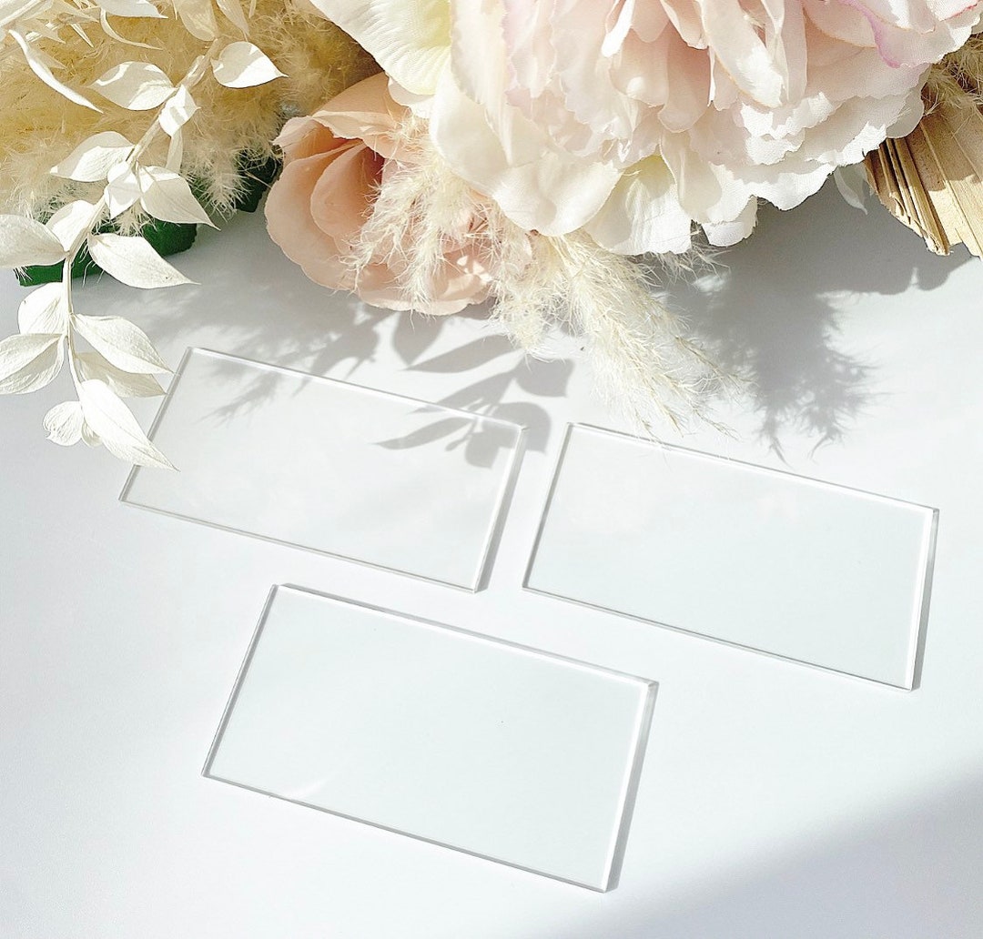 ACRYLIC BLANK Clear Frosted Place Names- Clear Acrylic Sheet- Blank ...