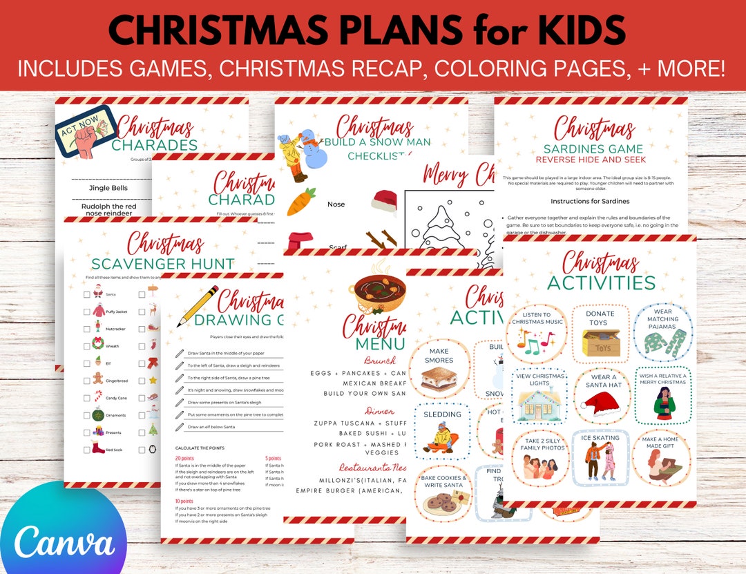 Christmas Plans for KIDS, Memorable Activities, Fun Games, Dear Santa ...