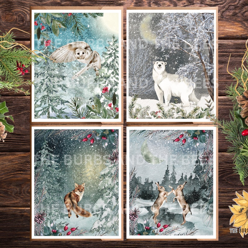 Woodland Animal Card - Etsy