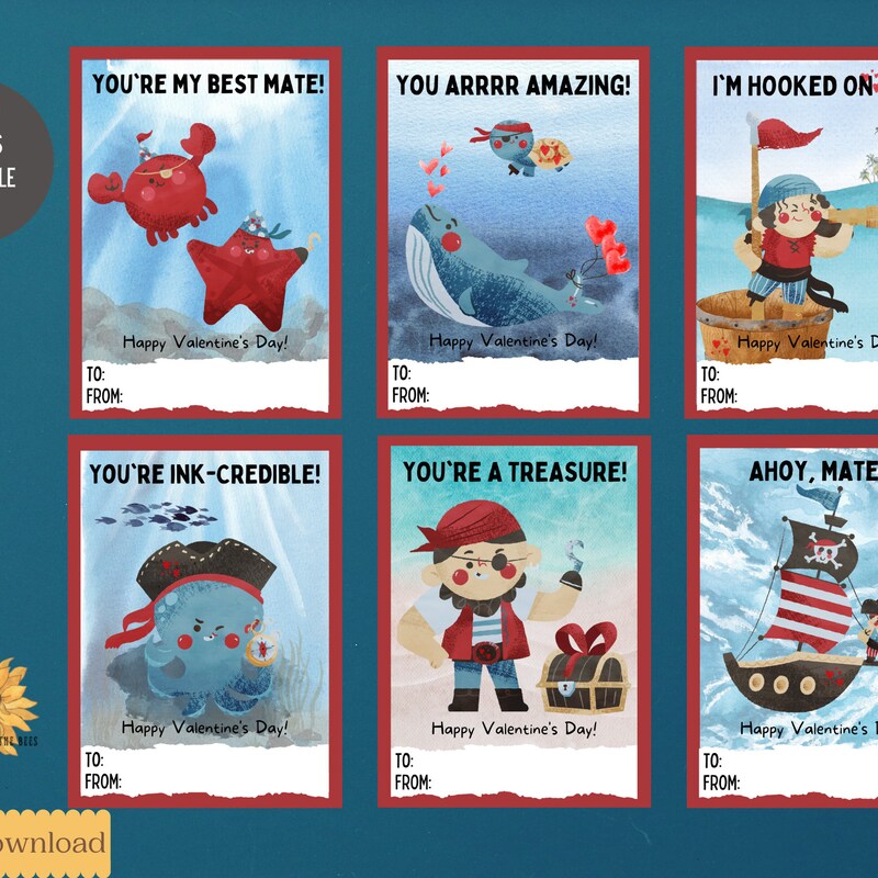 Pirate Valentine - Etsy