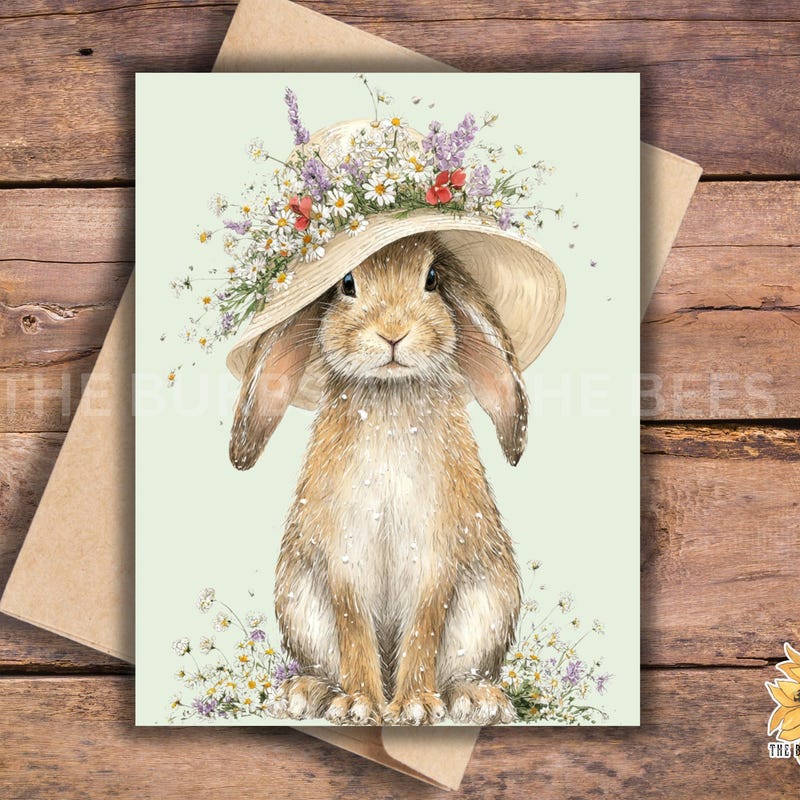 Nature Card Happy Easter - Etsy