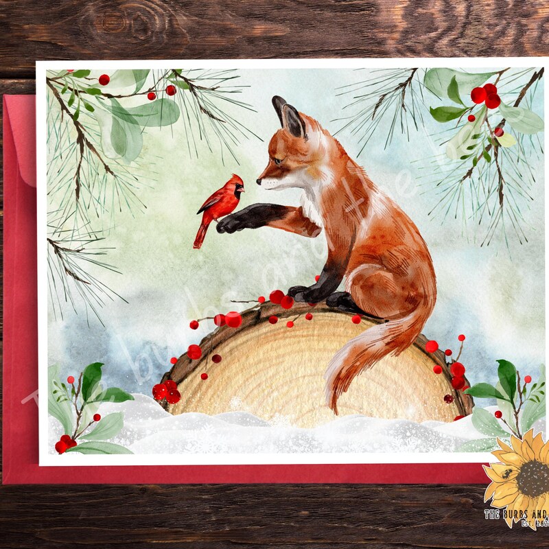 Woodland Animal Card - Etsy