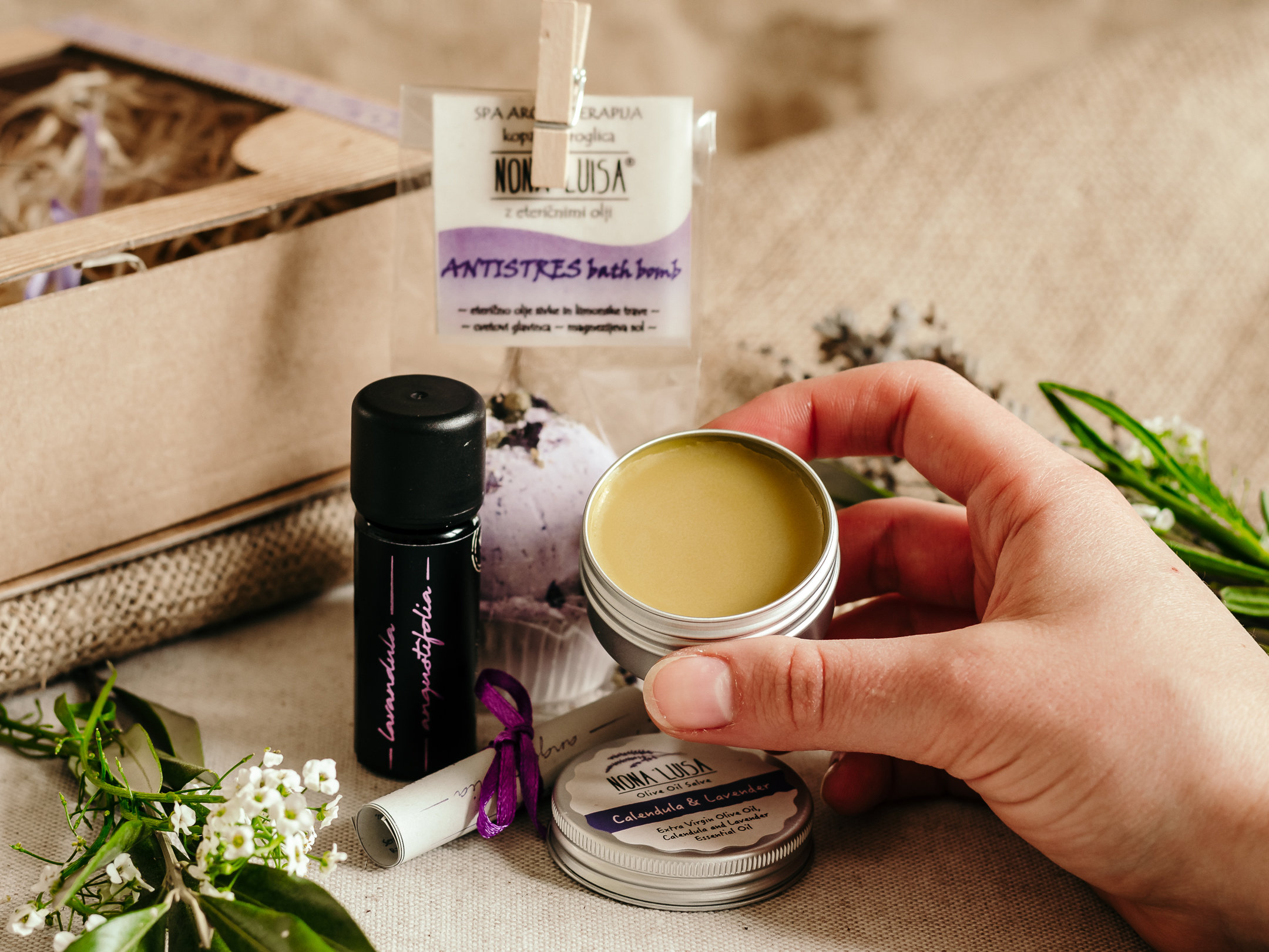 Lavender Spa Gift Set Aromatherapy Box Bath Gift Set | Etsy