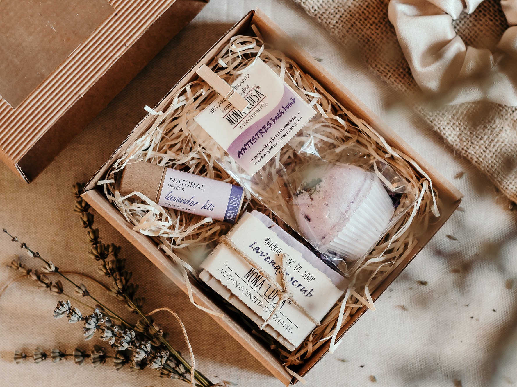 Lavender Self Care Gift Box Spa Gift Box Relaxation Gift Etsy