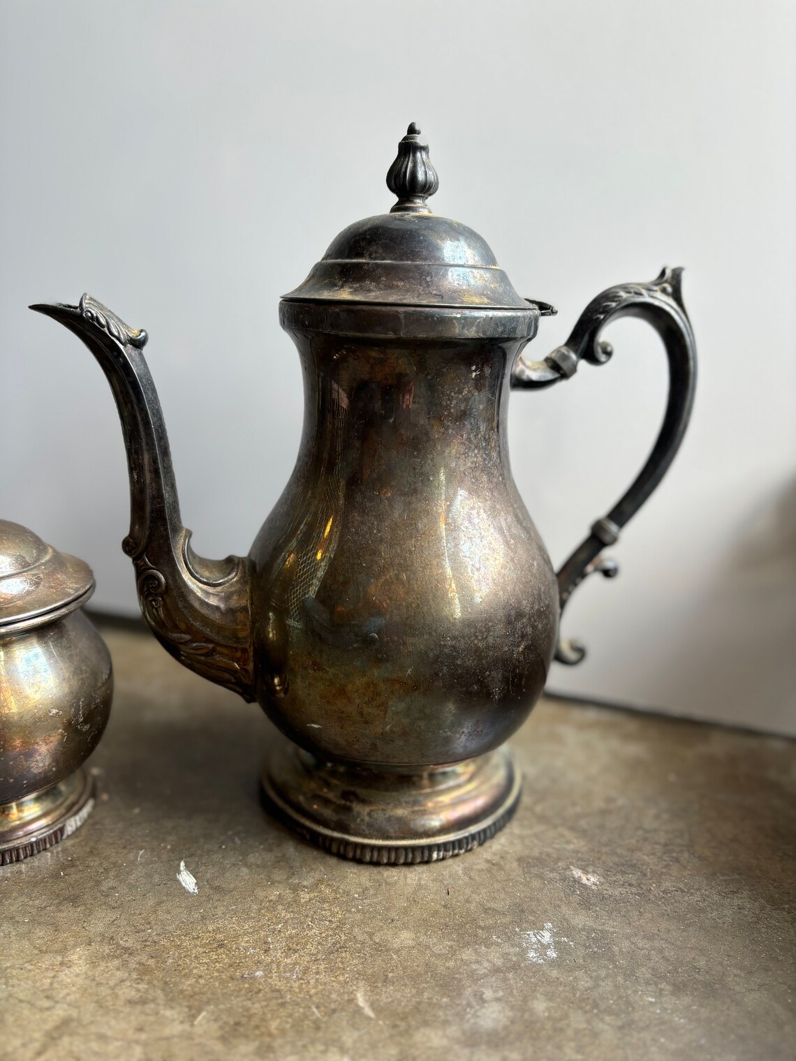 Beautiful Tipping Teapot , Sugar Dish and Traditional Teapot Trademark ...