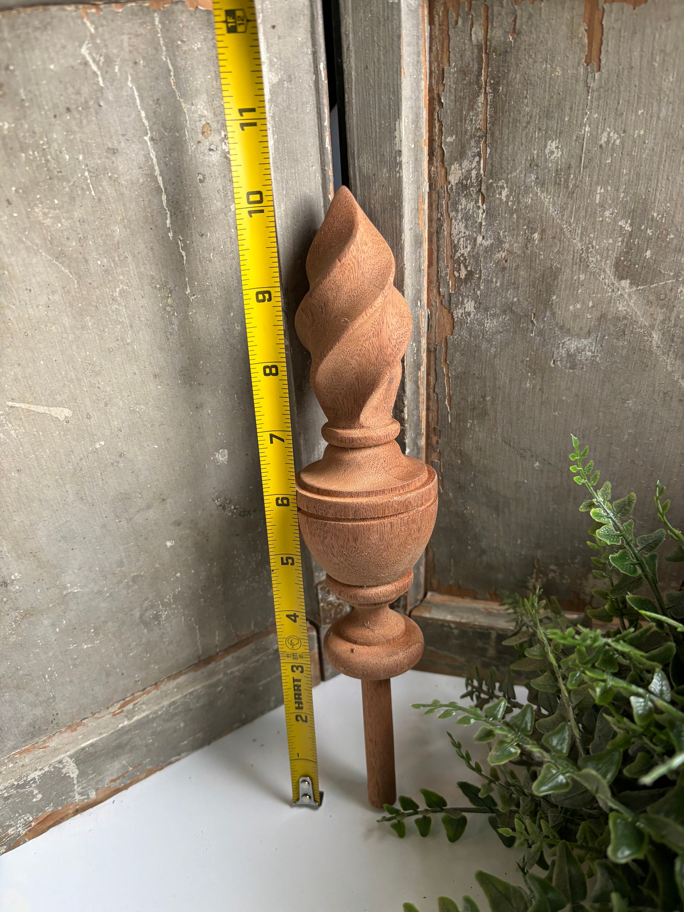 Mahogany Finials ( Pair) Gorgeous. Solid Wood - Etsy