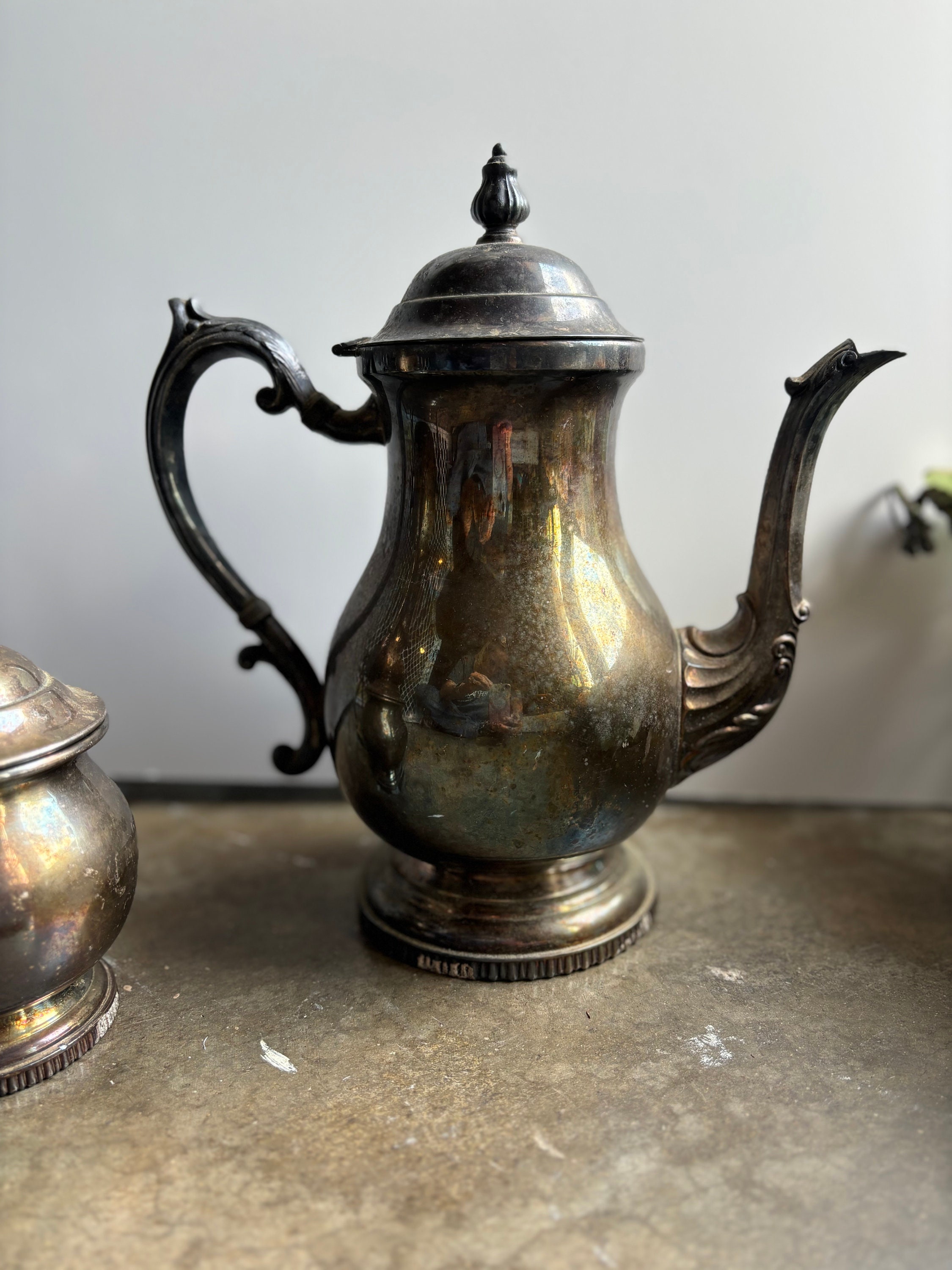 Beautiful Tipping Teapot , Sugar Dish and Traditional Teapot Trademark ...